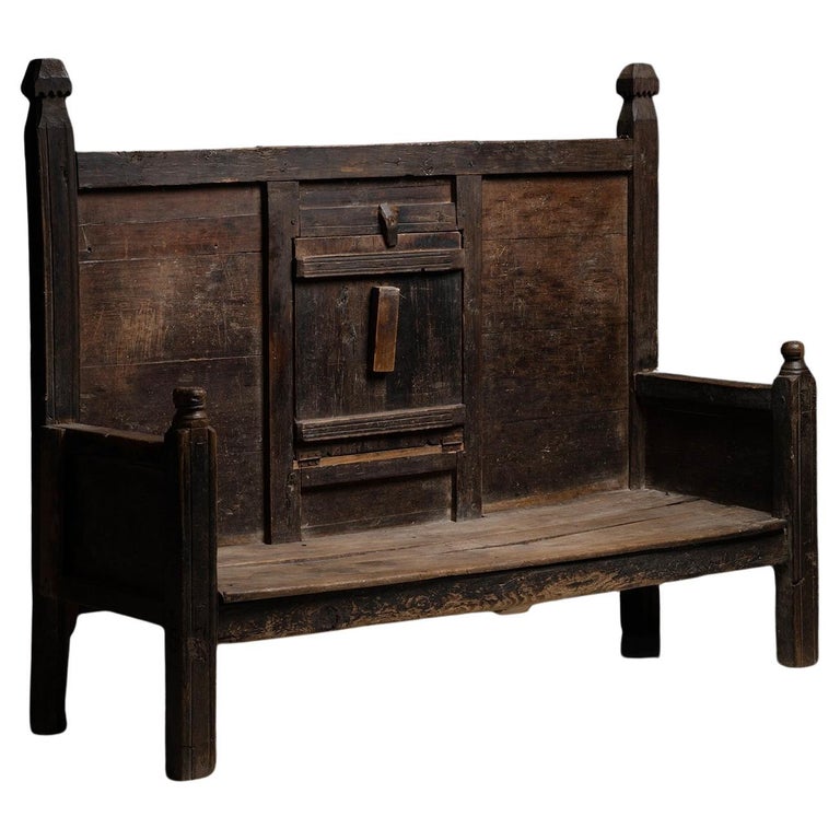 Primitive Bench w/ Table Spain, circa 1690 For Sale at 1stDibs