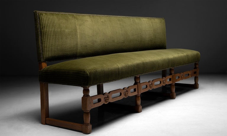 Billiard Hall Sofa, America, circa 1920 at 1stDibs