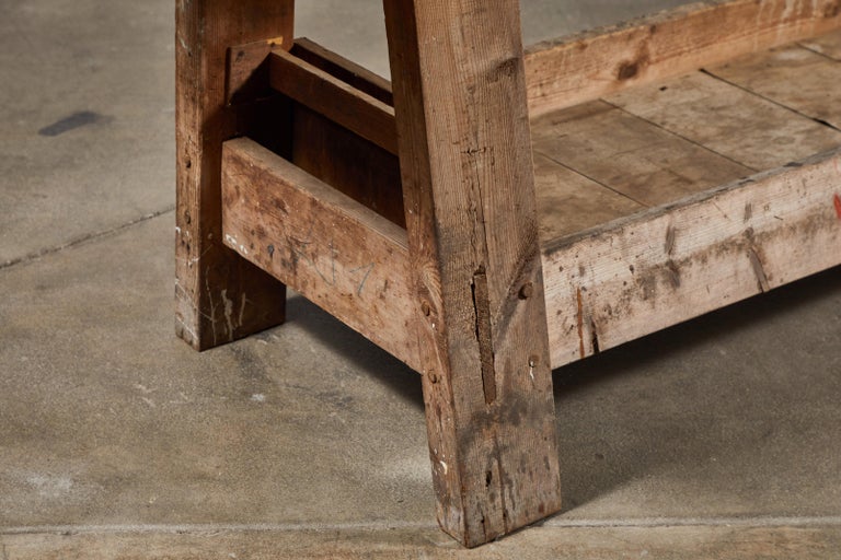 Primitive Console Work Table at 1stDibs