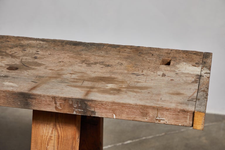Primitive Console Work Table at 1stDibs