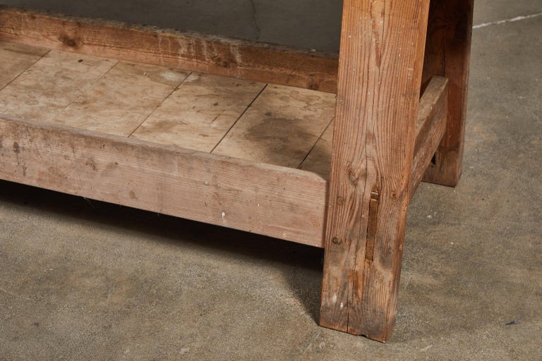 Primitive Console Work Table at 1stDibs