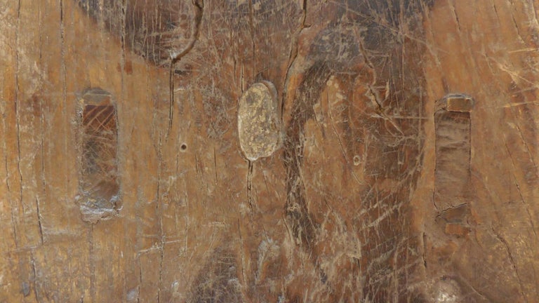 Rustic Elm Stool For Sale at 1stDibs | primitive stool, primitive wood ...