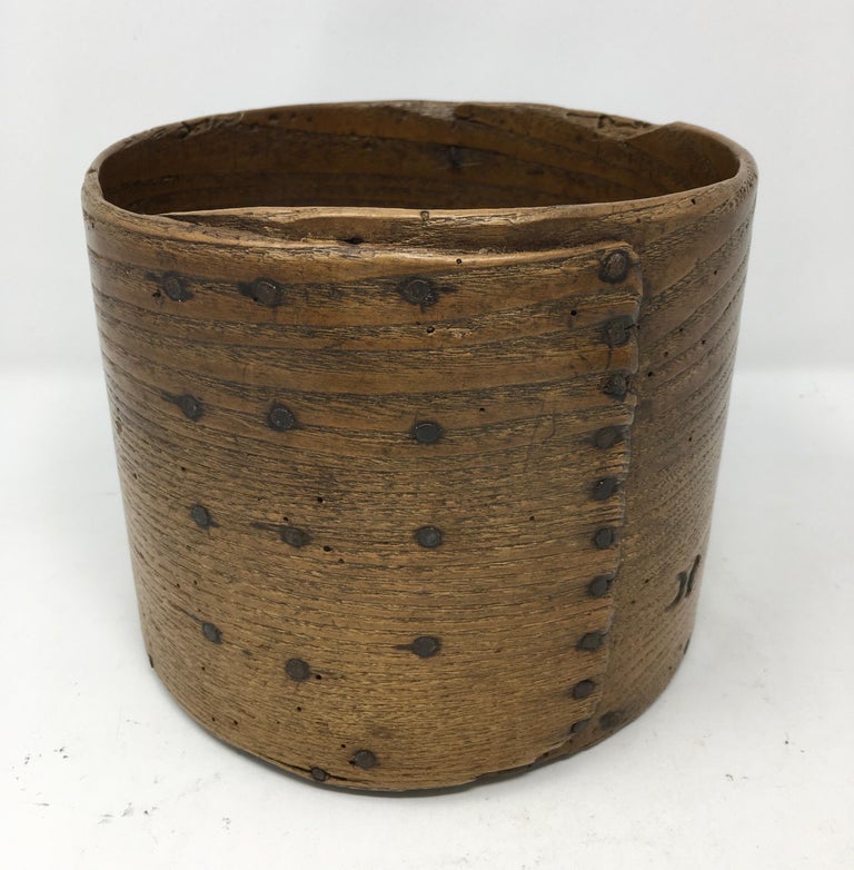 Primitive English Grain Measure at 1stDibs