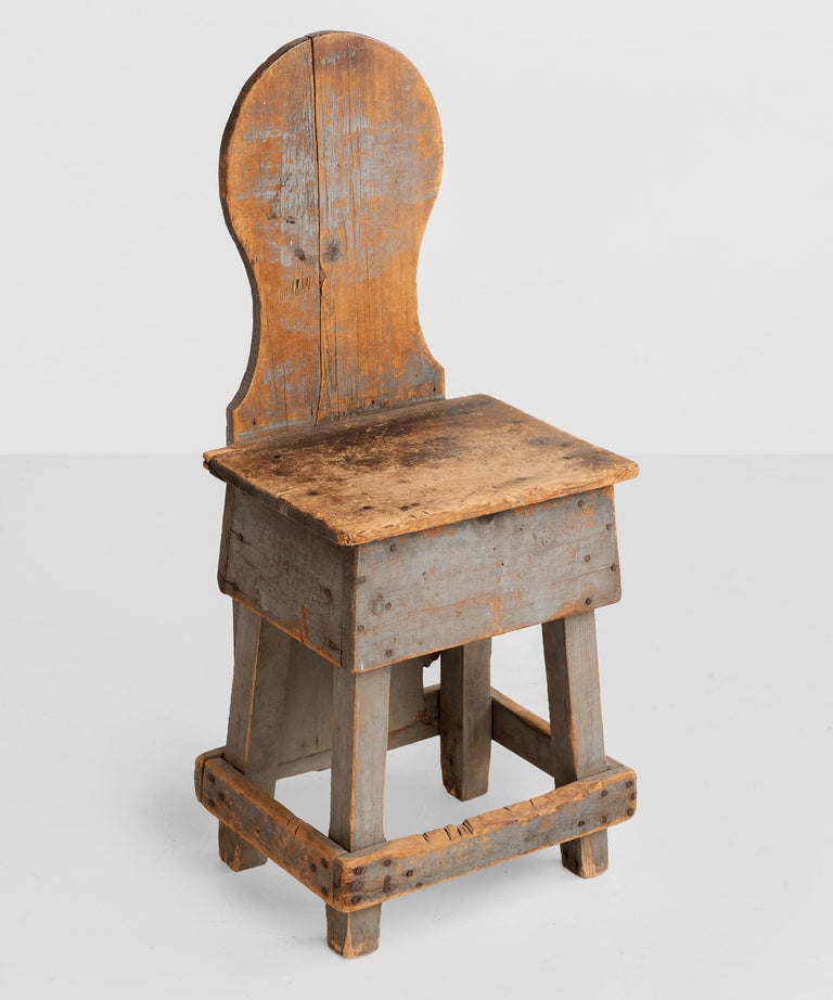 Primitive Factory Chair, America, circa 1900 at 1stDibs