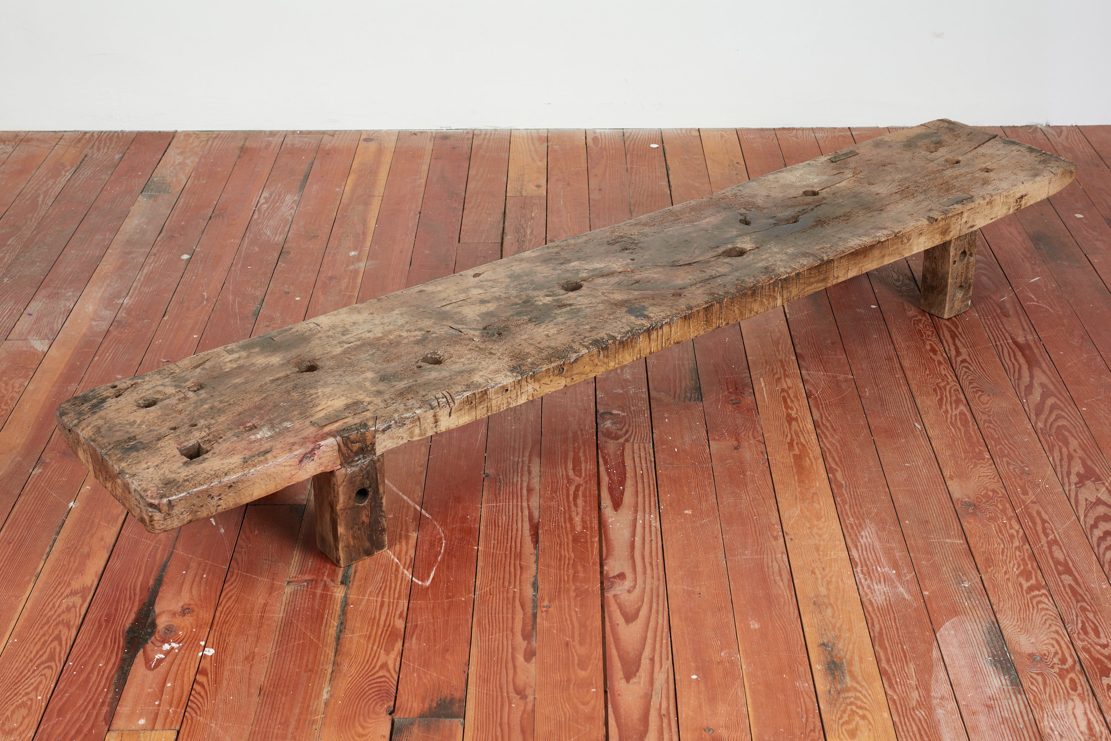 Primitive French Bench / Coffee Table For Sale at 1stDibs
