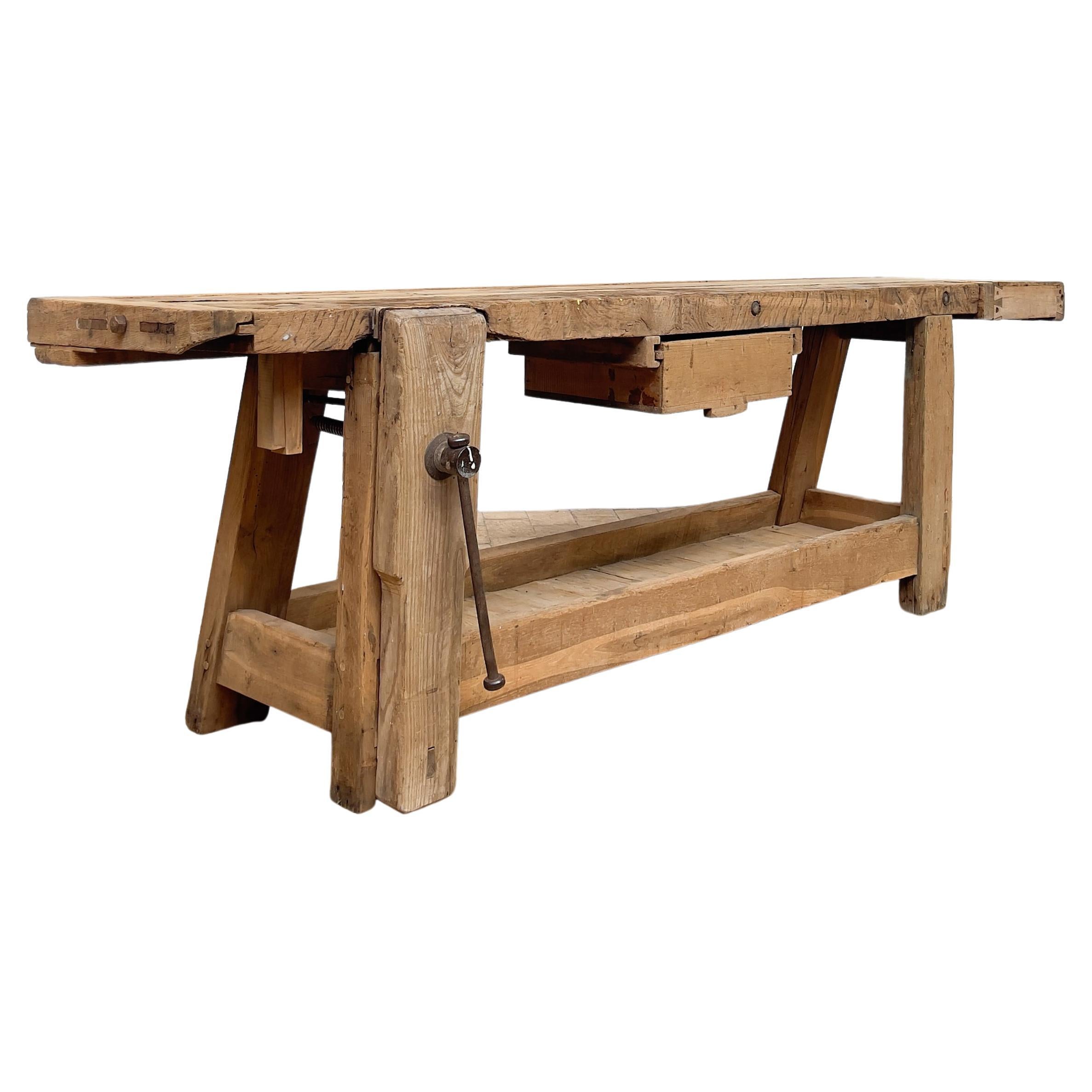 Oak Workbench For Sale at 1stDibs
