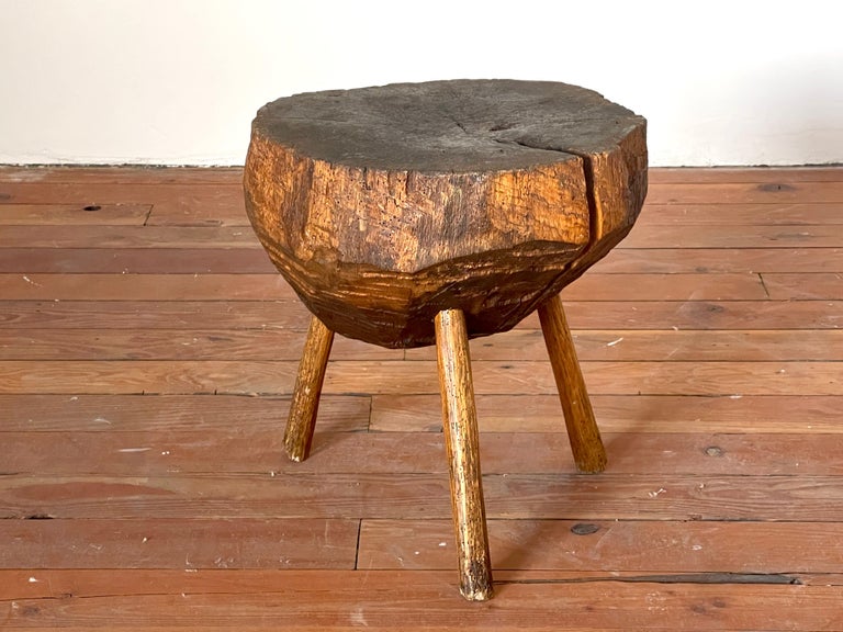 Primitive French Side Table For Sale at 1stDibs