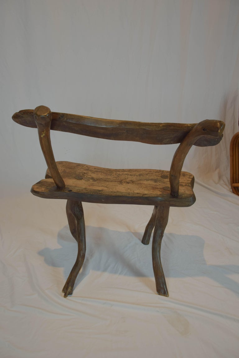 Primitive Garden Bench at 1stDibs