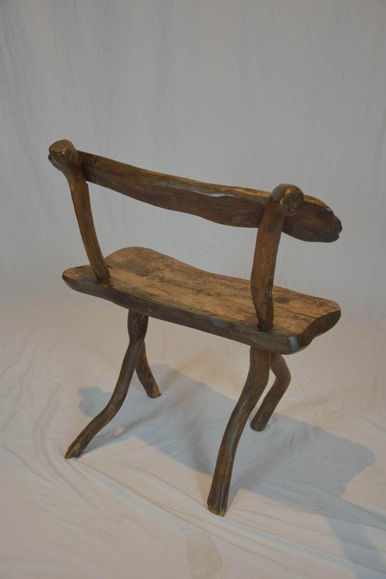 Primitive Garden Bench at 1stDibs