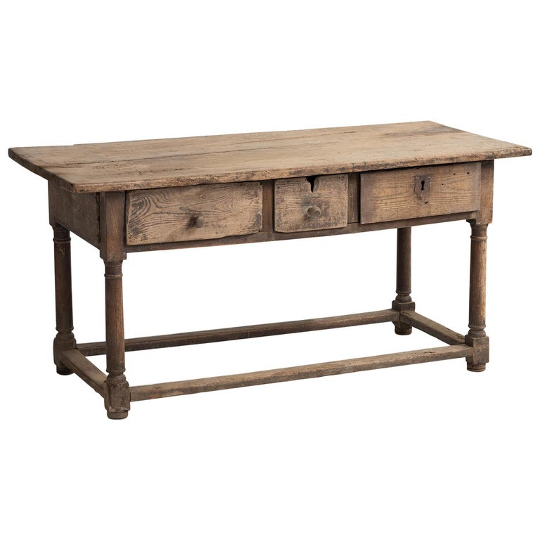 Primitive Hall Table, Spain, 18th Century at 1stDibs