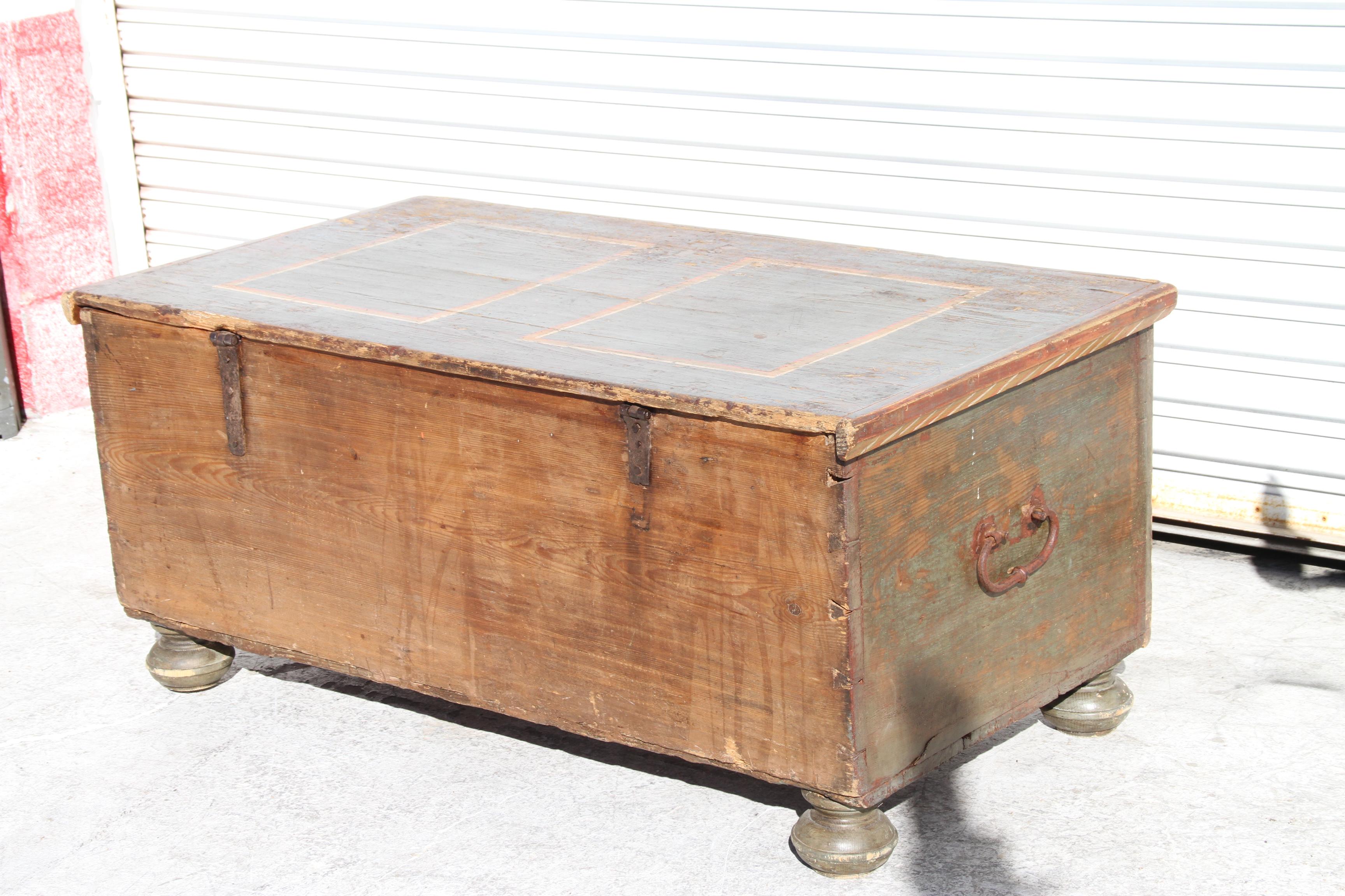 Primitive Hand Carved Bridal Chest For Sale at 1stDibs