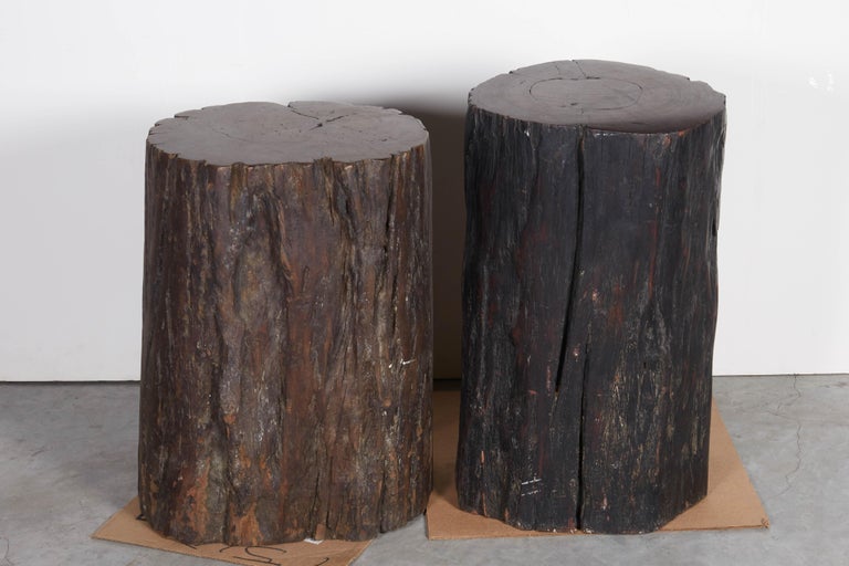 Primitive, Heavy Tree Stump Stools, Side Tables at 1stDibs | stump ...
