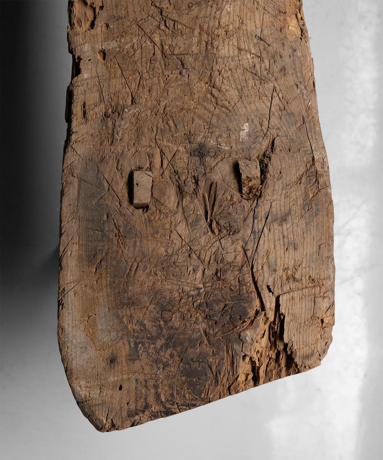 Primitive Log Bench, France, circa 1950 For Sale at 1stDibs