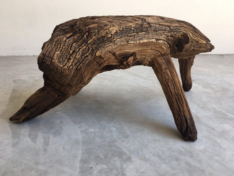 Primitive Mesquite Stool from Mexico at 1stDibs