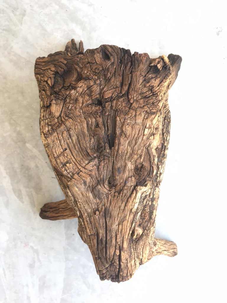 Primitive Mesquite Stool from Mexico at 1stDibs