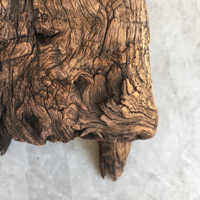 Primitive Mesquite Stool from Mexico at 1stDibs