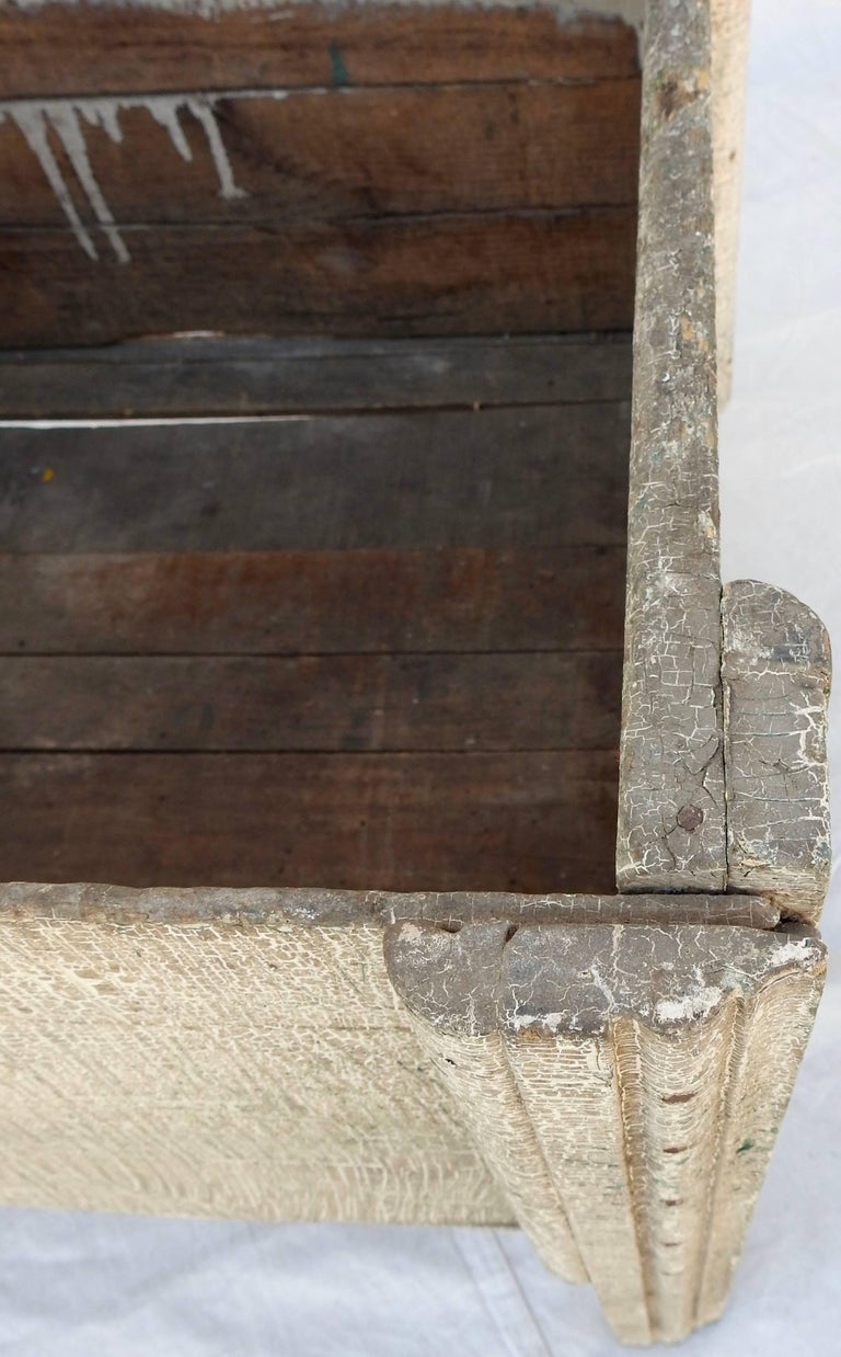 Primitive Painted Wood Firewood Box For Sale at 1stDibs | firewood ...