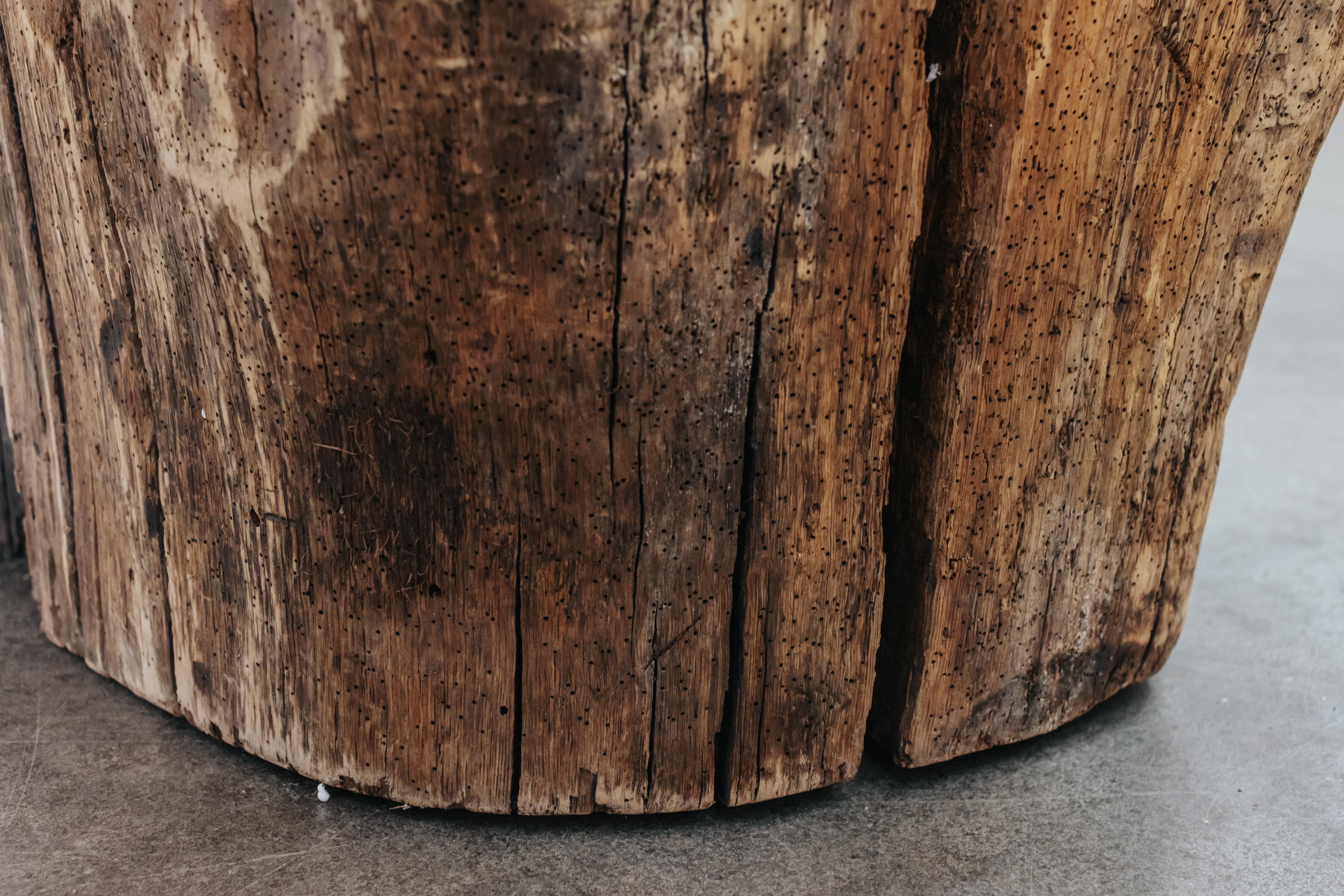 Primitive Pair Of Stump Side Tables From France, Circa 1950 For Sale at ...