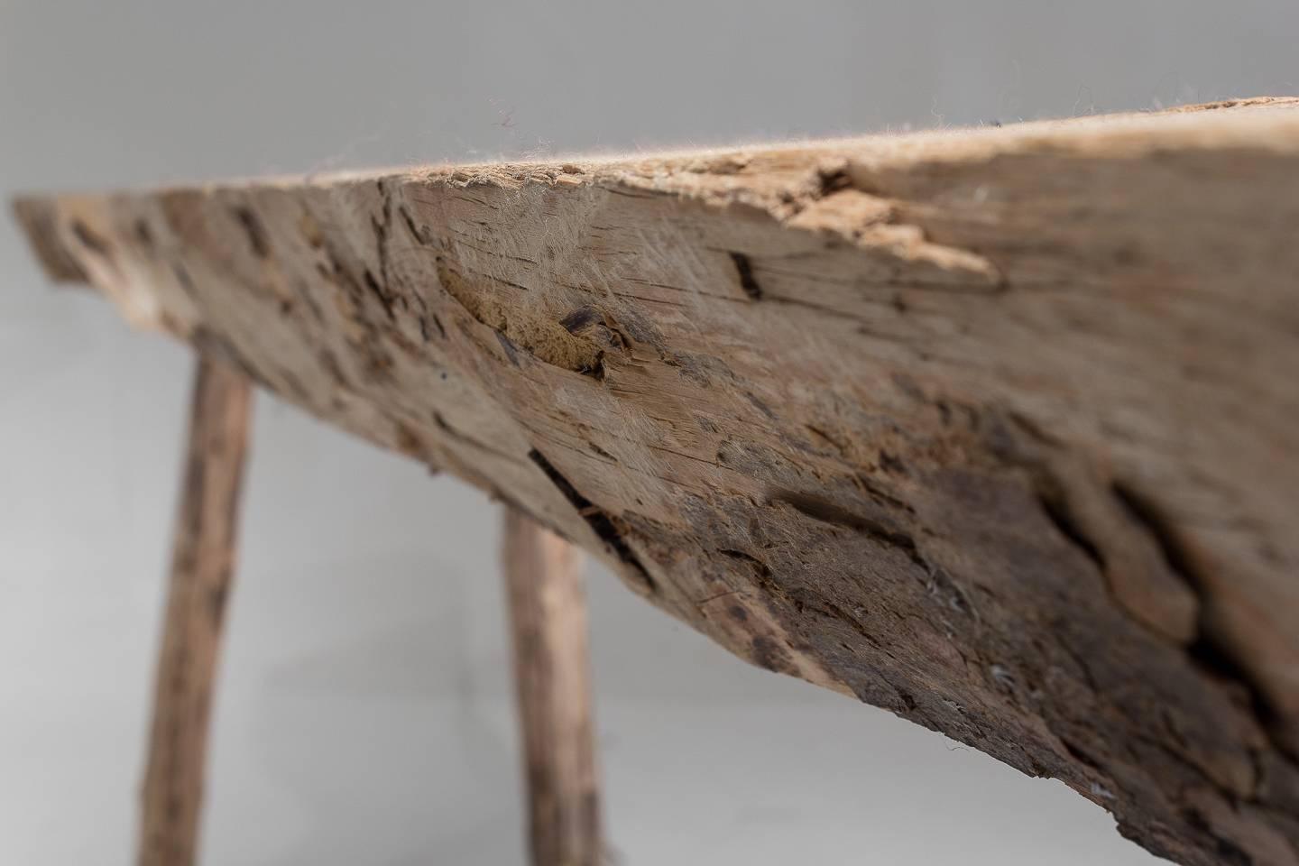 Primitive Pine Console Table at 1stDibs | primitive console table