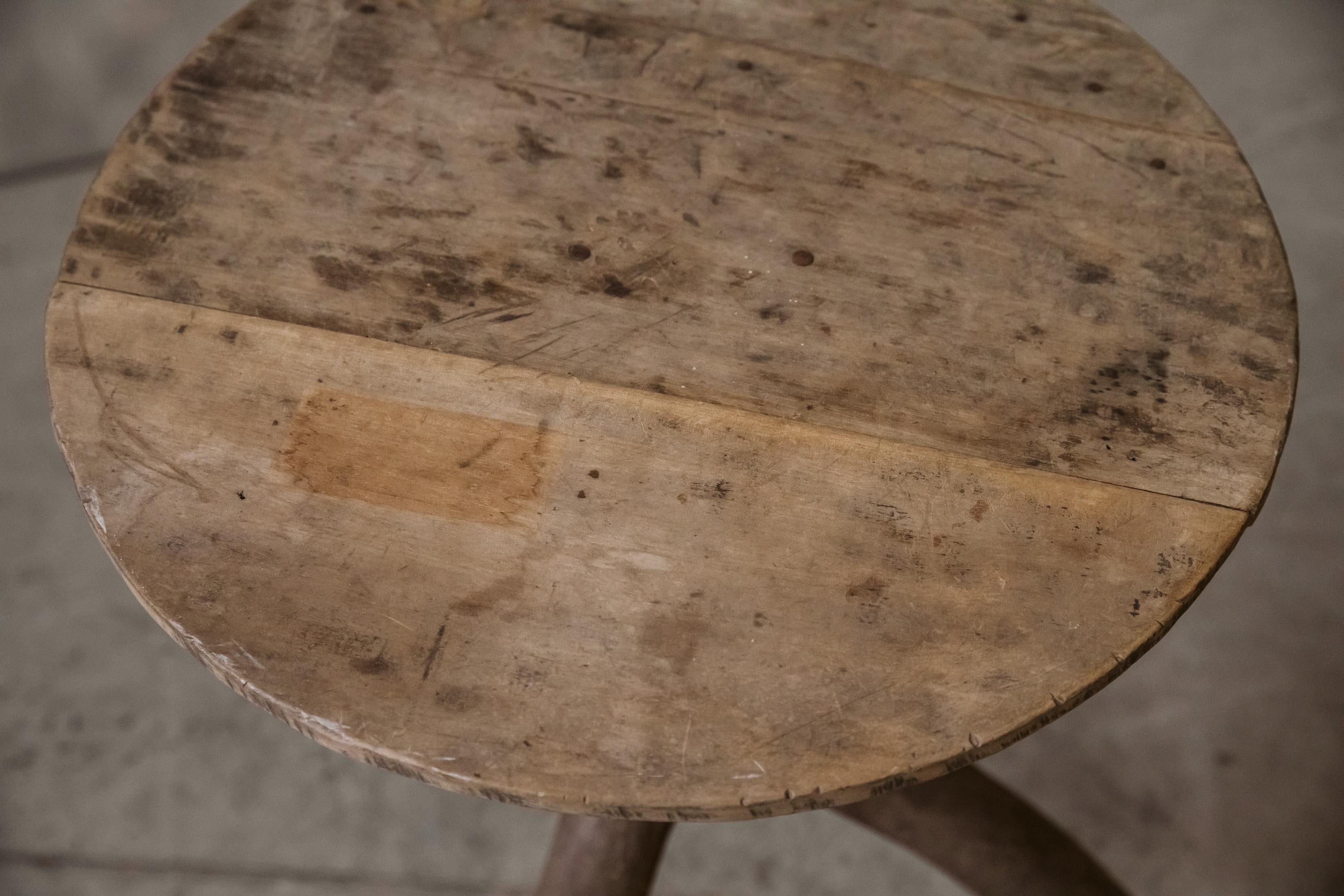 Primitive Pine Side Table From Sweden, Circa 1900 For Sale at 1stDibs