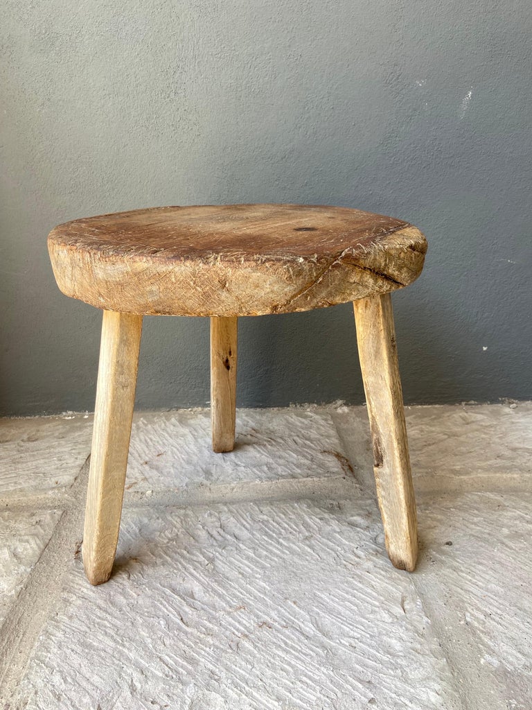 Primitive Round Table from Yucatan, circa 1970s For Sale at 1stDibs