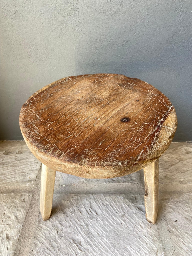 Primitive Round Table from Yucatan, circa 1970s For Sale at 1stDibs