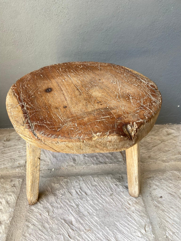 Primitive Round Table from Yucatan, circa 1970s For Sale at 1stDibs