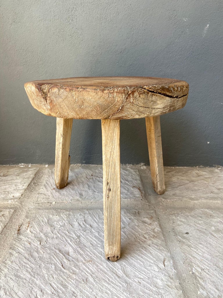 Primitive Round Table from Yucatan, circa 1970s For Sale at 1stDibs