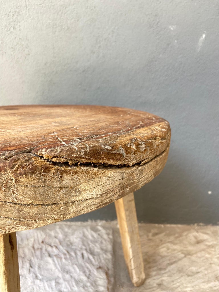 Primitive Round Table from Yucatan, circa 1970s For Sale at 1stDibs