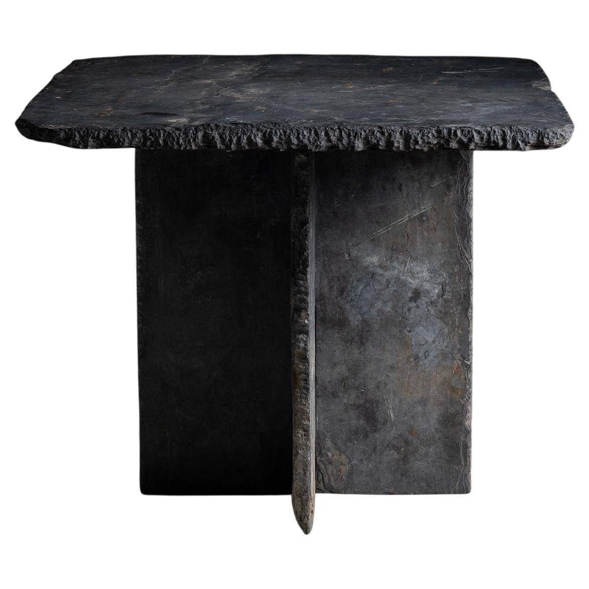 Primitive Slate Square Table, France, circa 1930 For Sale at 1stDibs