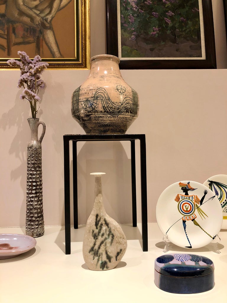 Primitive Stoneware Sassi Vase by Bruno Gambone, Italy, circa 1980s For ...