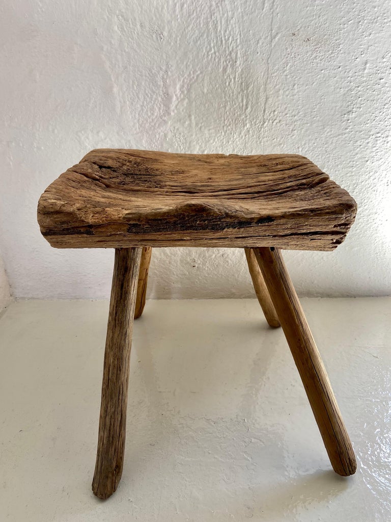 Primitive Stool from Mexico, circa 1970's For Sale at 1stDibs