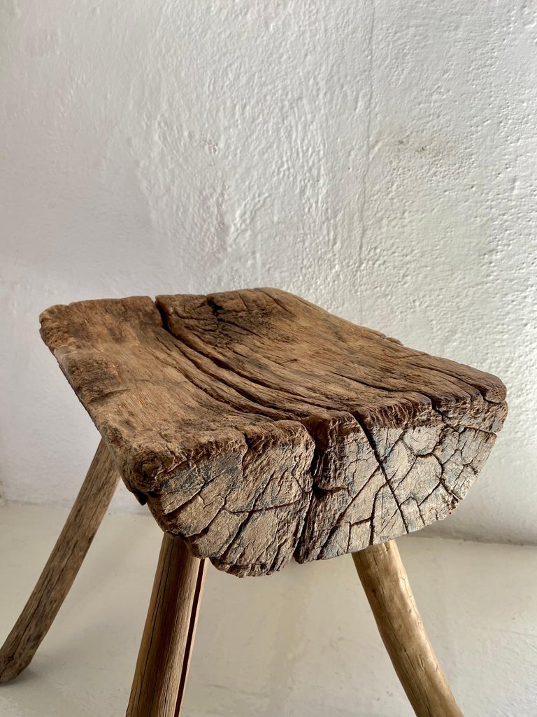 Primitive Stool from Mexico, circa 1970's For Sale at 1stDibs