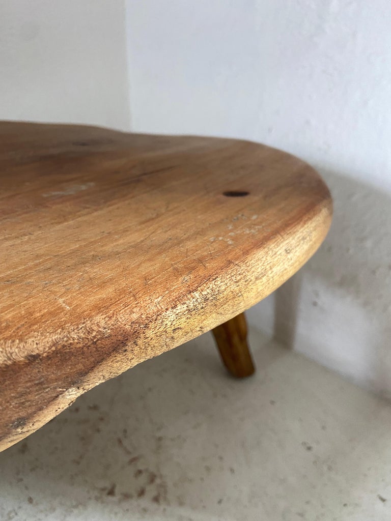 Primitive Styled Round Table From Yucatan, Mexico, Circa 1970´s at 1stDibs