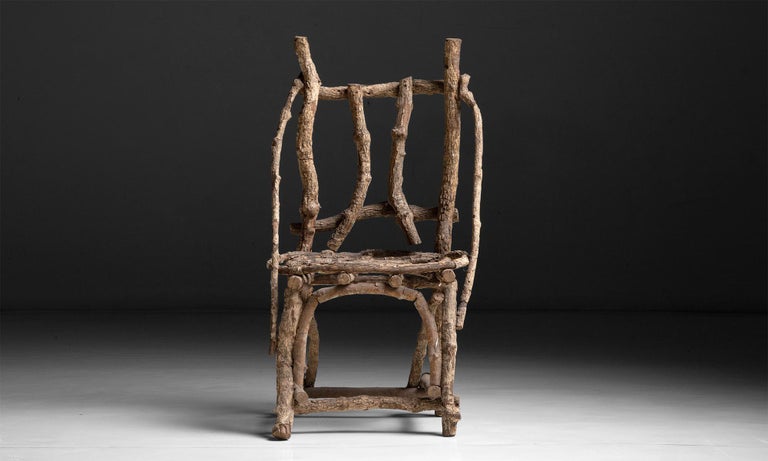 Primitive Tree Branch Chair, France, circa 1970 For Sale at 1stDibs
