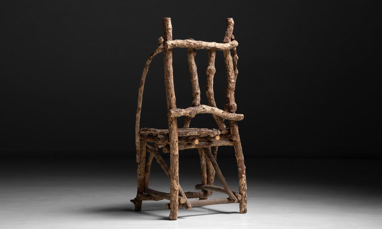 Primitive Tree Branch Chair, France, circa 1970 For Sale at 1stDibs