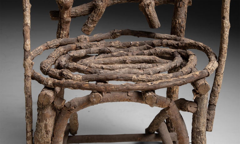 Primitive Tree Branch Chair, France, circa 1970 For Sale at 1stDibs