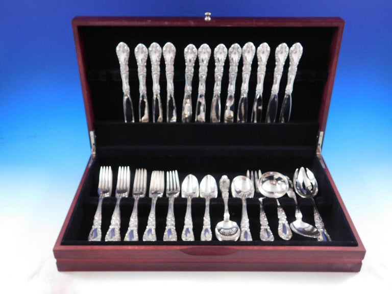 Prince Eugene by Alvin Sterling Silver Flatware Set for 12 Service 64 ...