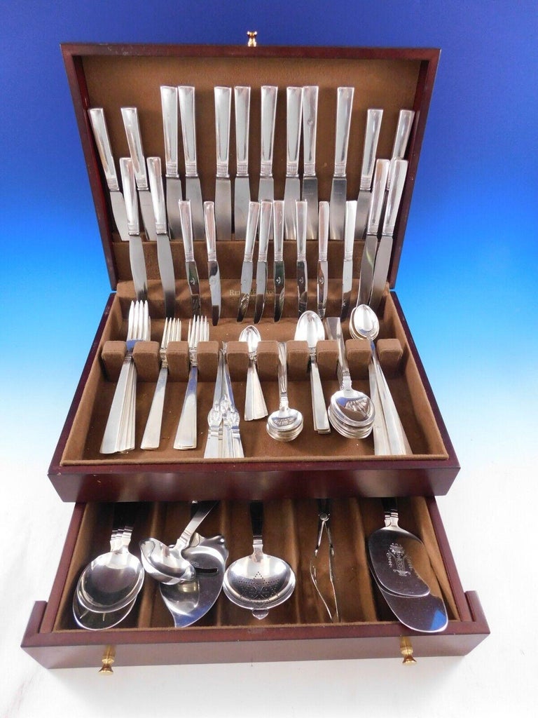 Prince Harald by Marthinsen Norway 830 Silver Flatware Set Service 97 ...