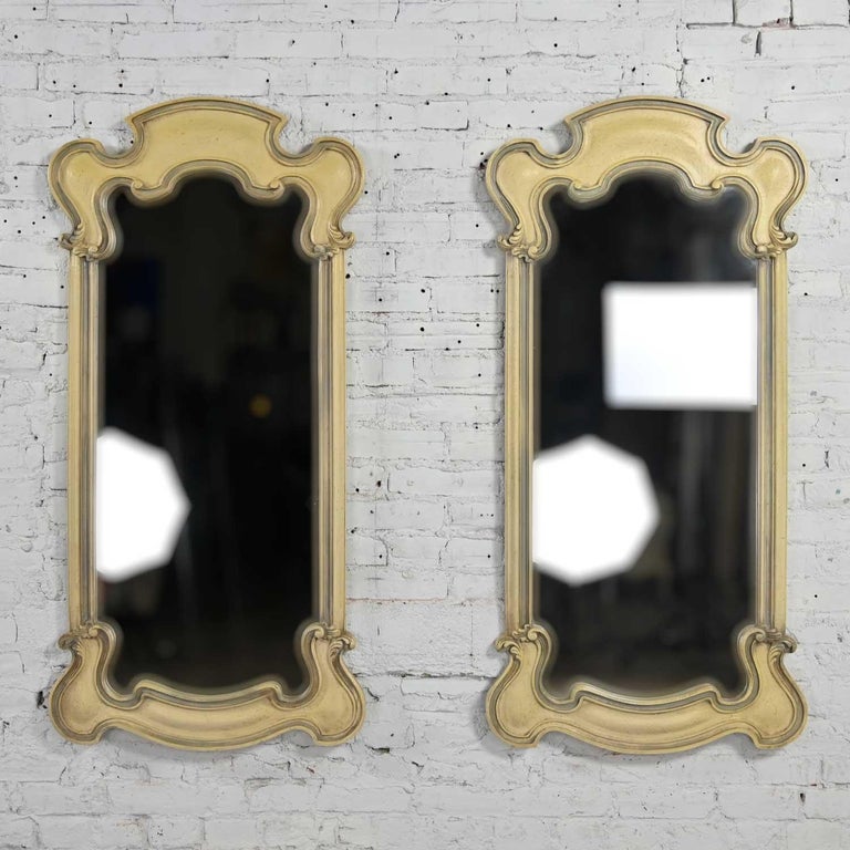 Prince Howard French Provincial Hollywood Regency Antique White Pair ...