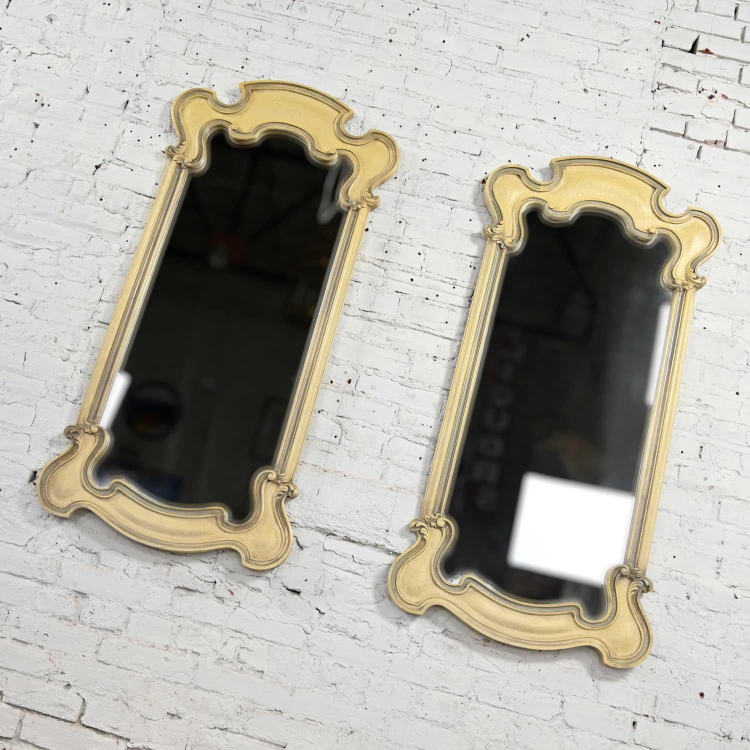 Prince Howard French Provincial Hollywood Regency Antique White Pair ...