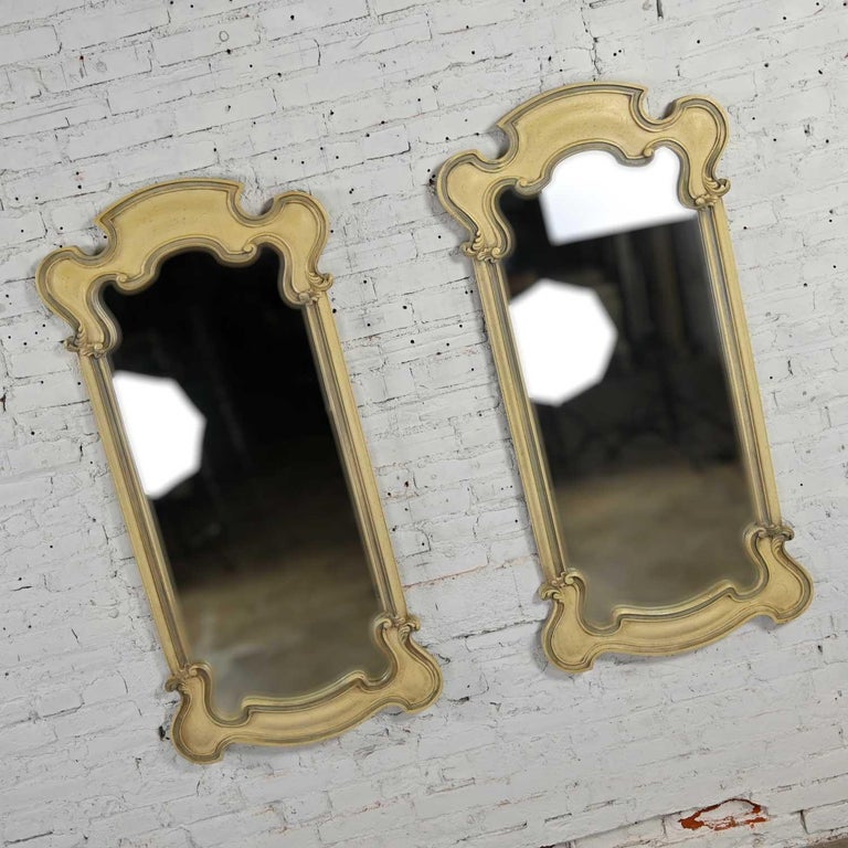 Prince Howard French Provincial Hollywood Regency Antique White Pair ...