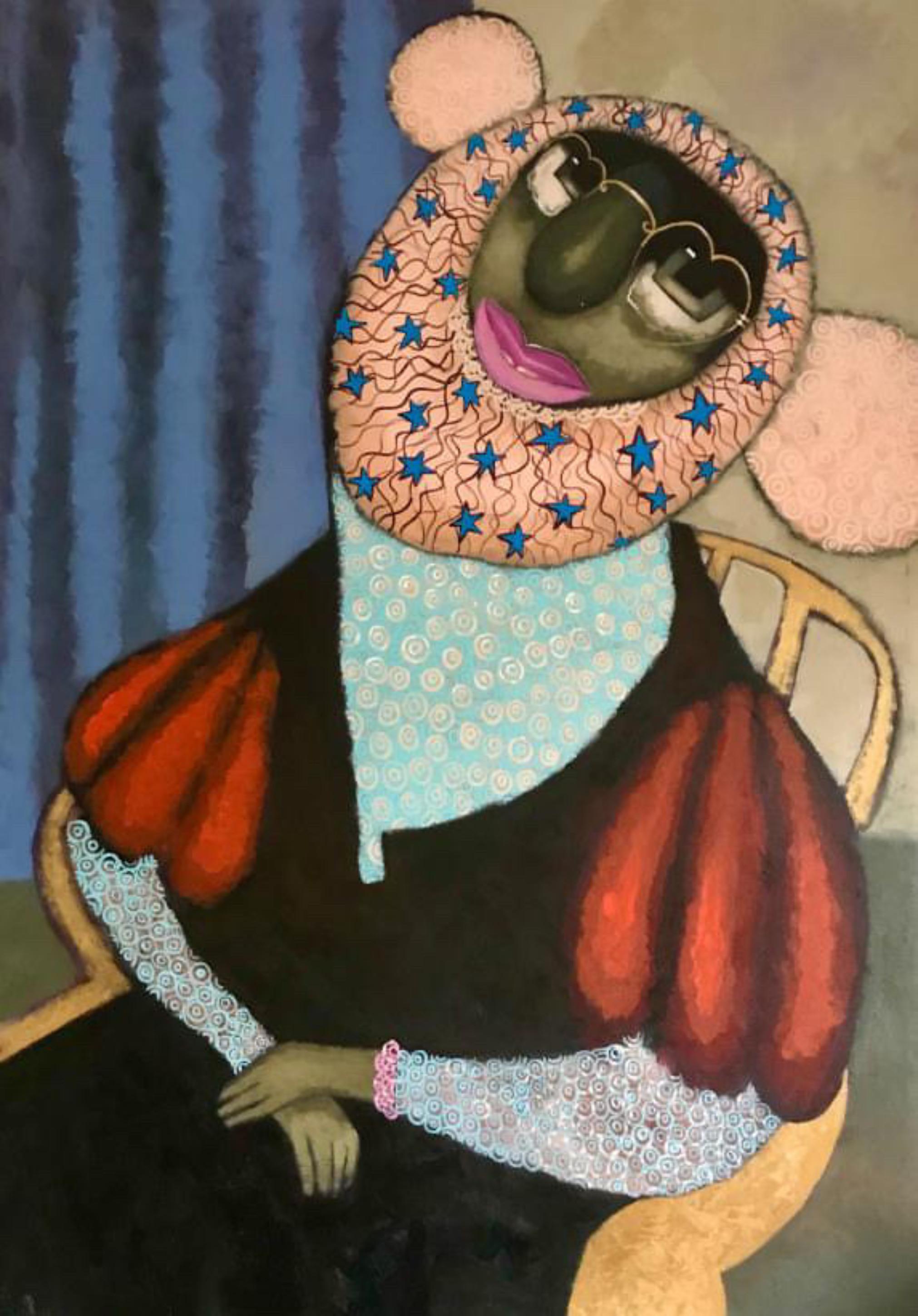 Prince Obasi - Seated Figure For Sale at 1stDibs