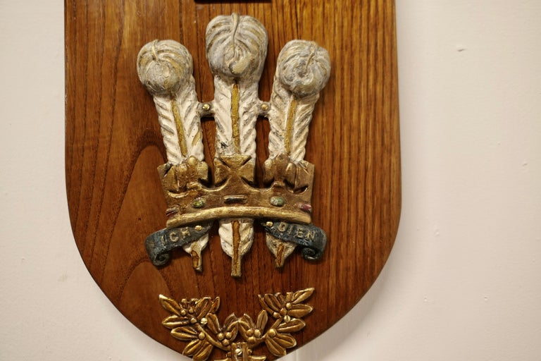 Prince of Wales Feathers Royal Wall Plaque Royal Commemorative For Sale ...