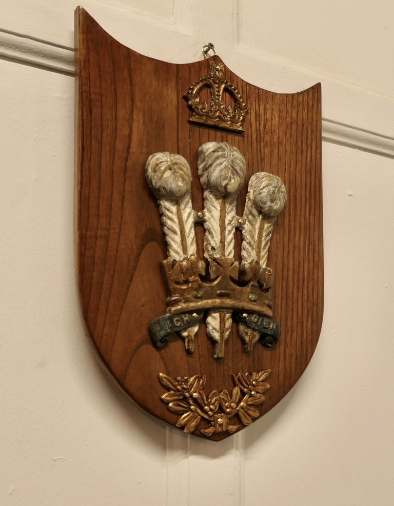 Prince of Wales Feathers Royal Wall Plaque Royal Commemorative For Sale ...