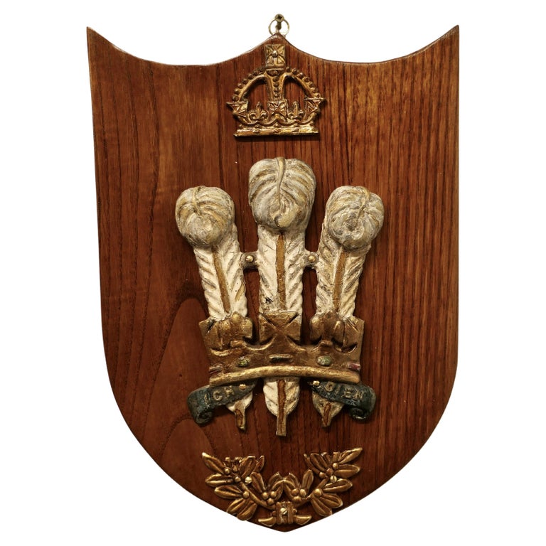 Prince of Wales Feathers Royal Wall Plaque Royal Commemorative For Sale ...