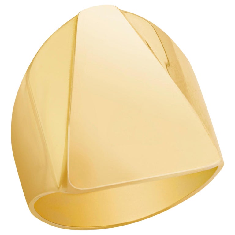 Prince's Gold Pyramid Ring For Sale at 1stDibs