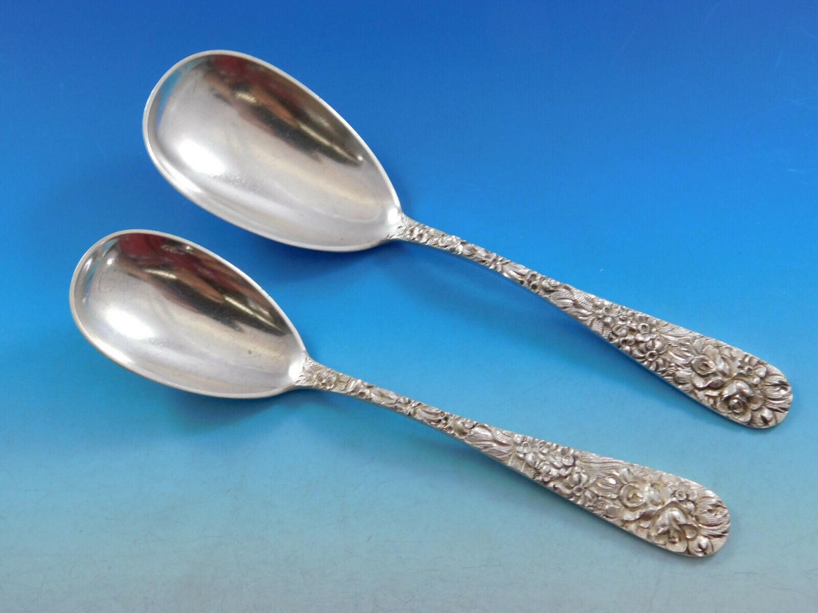 Princess by Stieff Sterling Silver Flatware Set for 12 Service Repousse ...