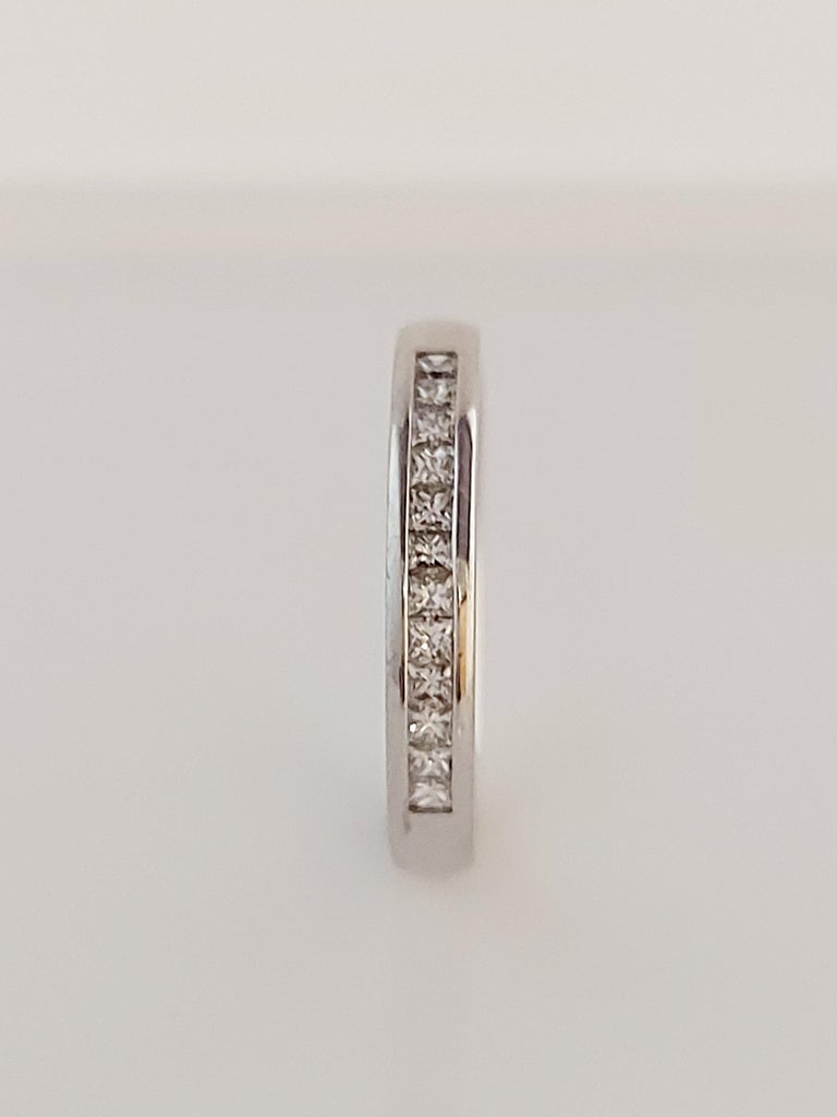 Princess Cut Diamond Channel Set Ring For Sale at 1stDibs