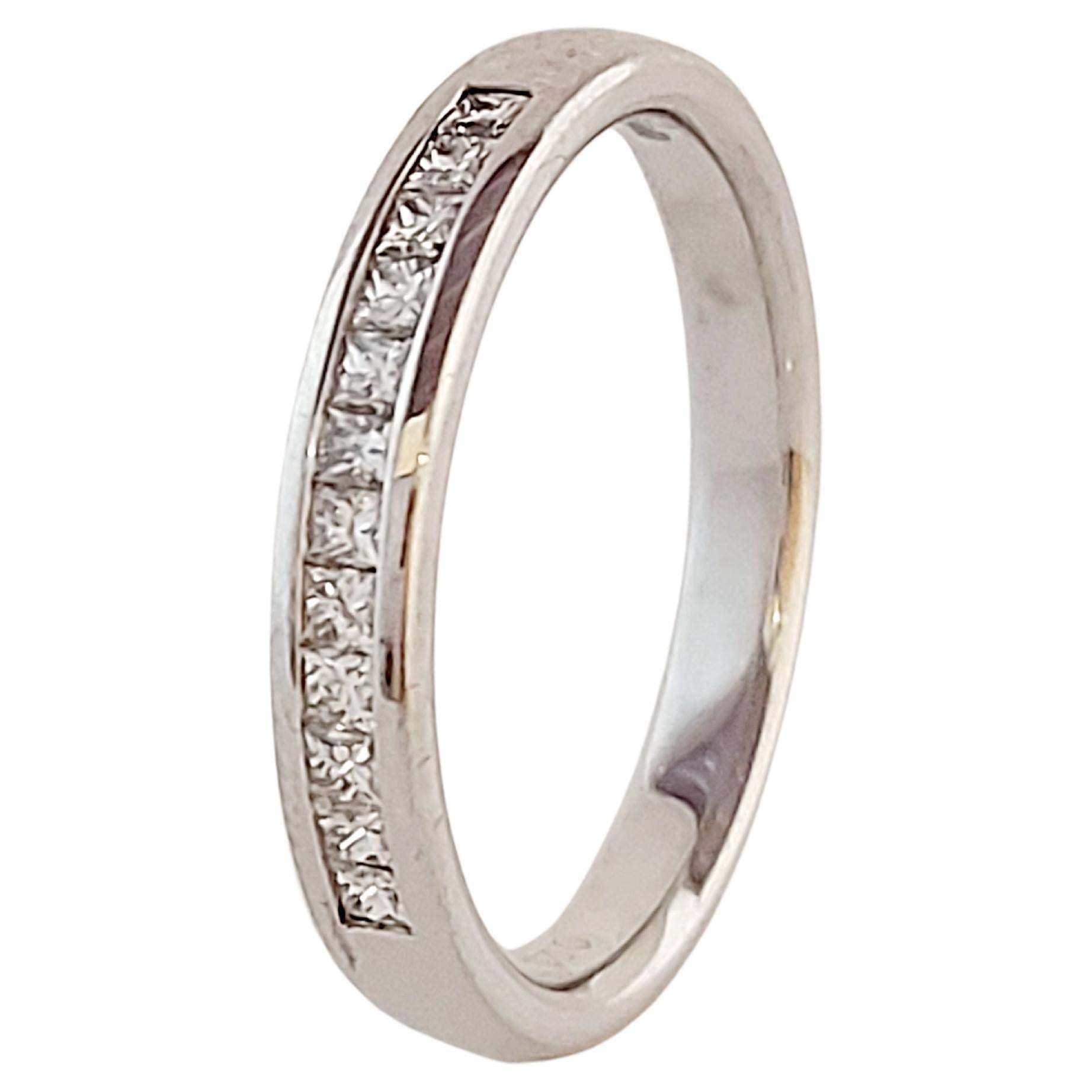 Princess Cut Diamond Channel Set Ring For Sale at 1stDibs